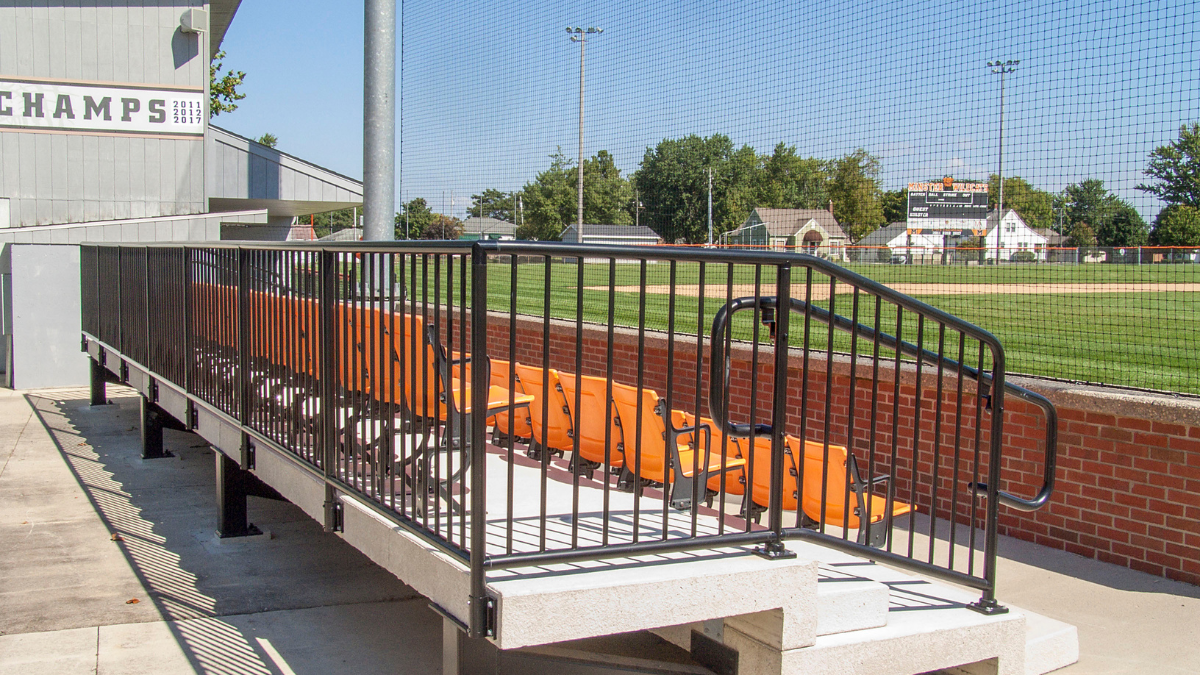 Stadium Railing - Superior Aluminum